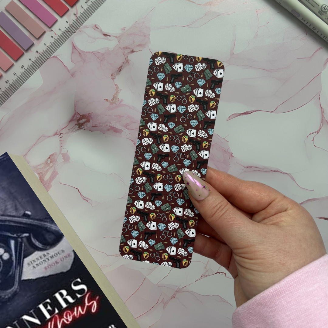 Mafia Romance Illustrated Genre Bookmark – The Dumb Blonde Club